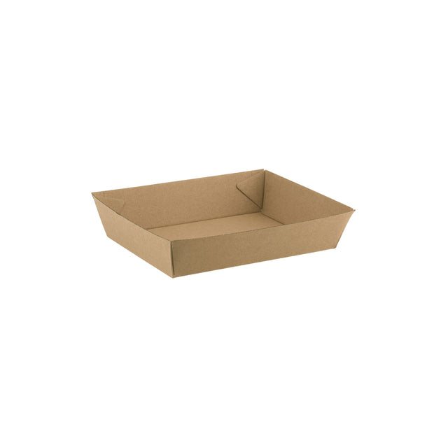 Native BioBoard Open Tray #3 Kraft 180x134x45mm | Native Wholesale Canberra